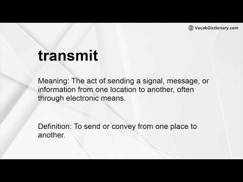 transmit Meaning