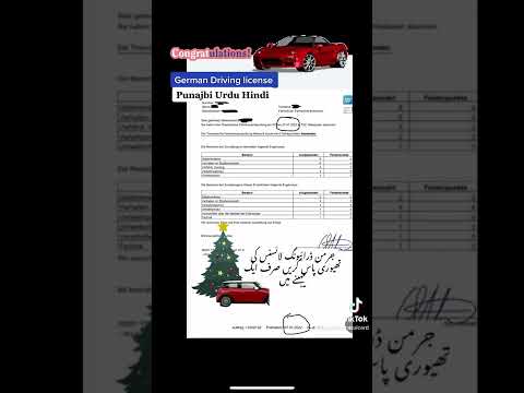 German Driving license Urdu Punjabi Hindi Language 1 Month main humari application sy exam pas krien