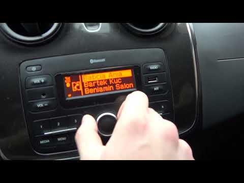 How to Check Contacts Book on Car Radio in Dacia Sandero ( 2011 - 2020 ) - Find Phone Contacts Book