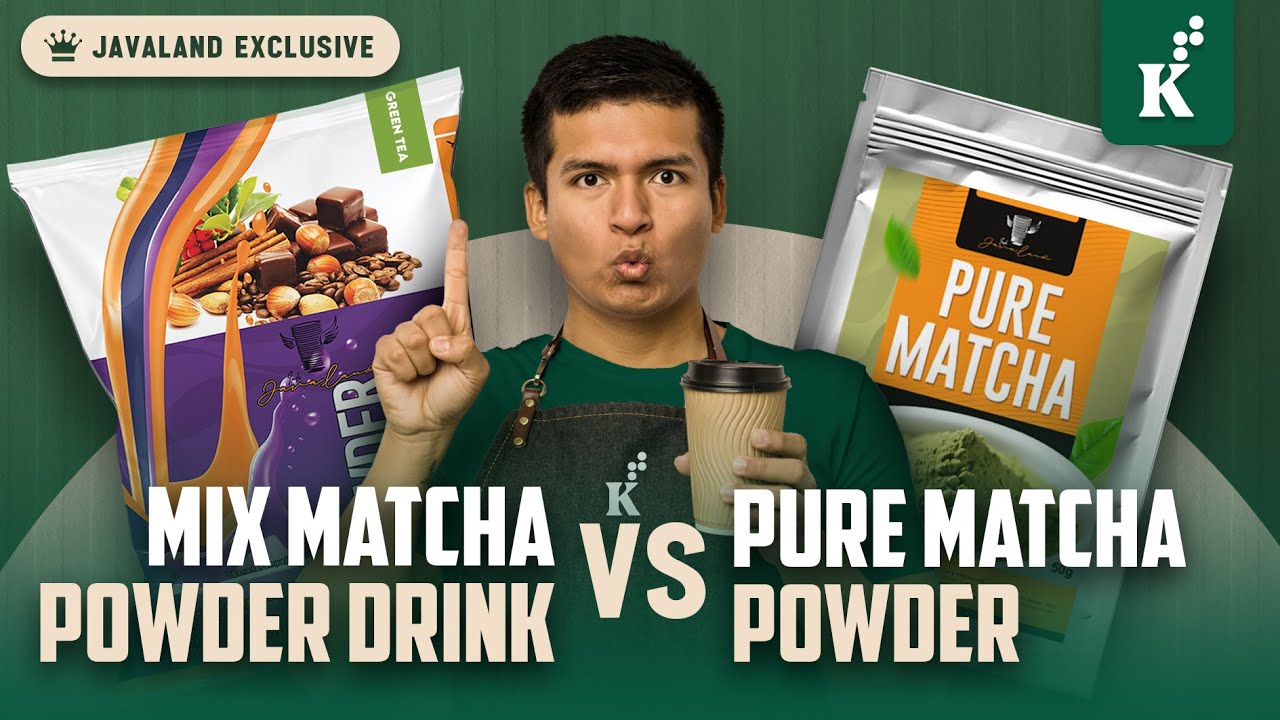 Penjual minuman wajib nonton❗❗ Perbandingan Pure Matcha Javaland & Green Tea / Matcha Mix Javaland 🍃