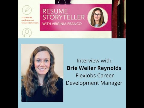 Interview with Brie Weiler Reynolds - Career Development Manager at FlexJobs