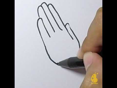 How to Draw Hand Praying #Shorts