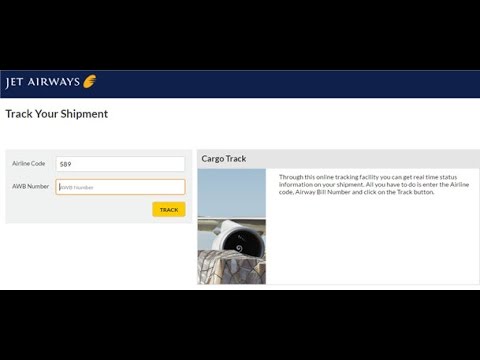 Jet Cargo Tracking,Jet Air Cargo Tracking Status