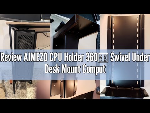 Review AIMEZO CPU Holder 360⁰ Swivel Under Desk Mount Computer Tower Holder PC Mount Stand with Adju