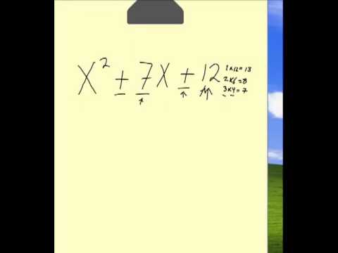 Factor X^2+7x+12