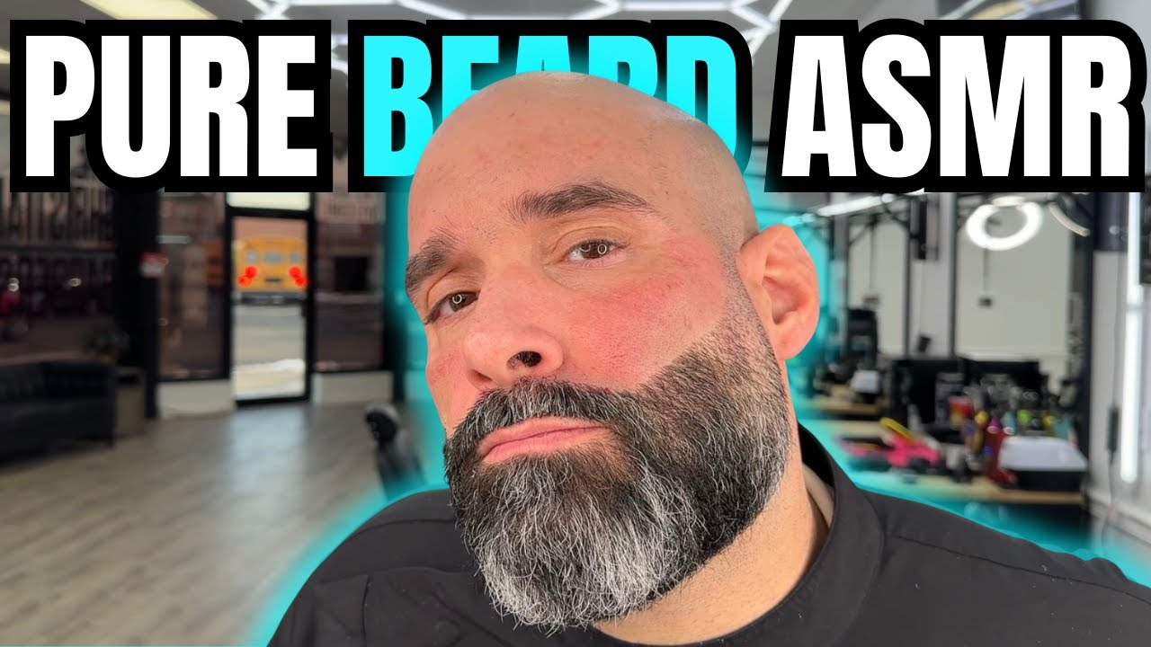 11 MINUTES OF PURE BEARD ASMR 💈 Full Beard Trim, Fade & Line-Up