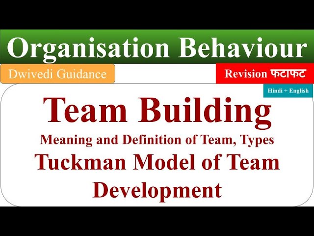 Understanding Team Building and the Tuckman Model of Team Development ...