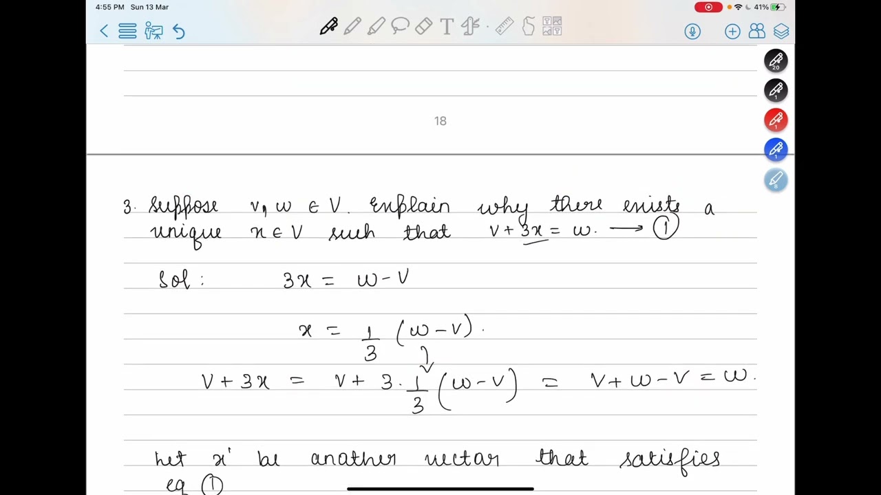 Linear Algebra Done Right  |  Exercise 1B