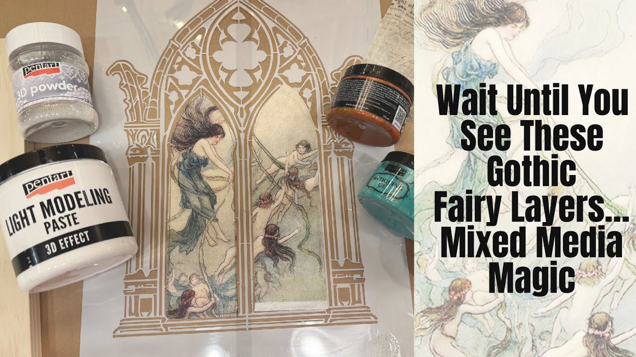 Fairies in Cathedral Window!