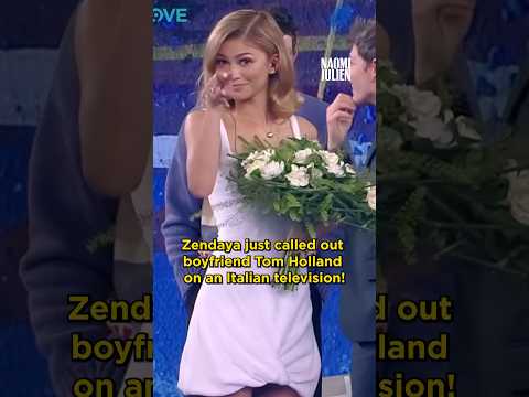 Zendaya calls out boyfriend Tom Holland on TV!!