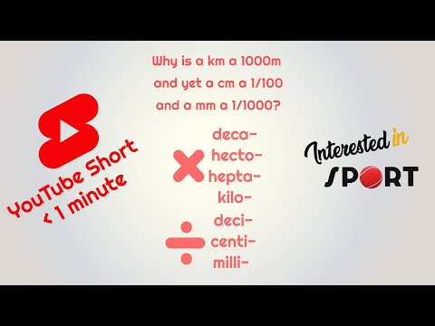 Why is a km a 1000 meters and yet a cm a 1/100 and a mm a 1/1000???