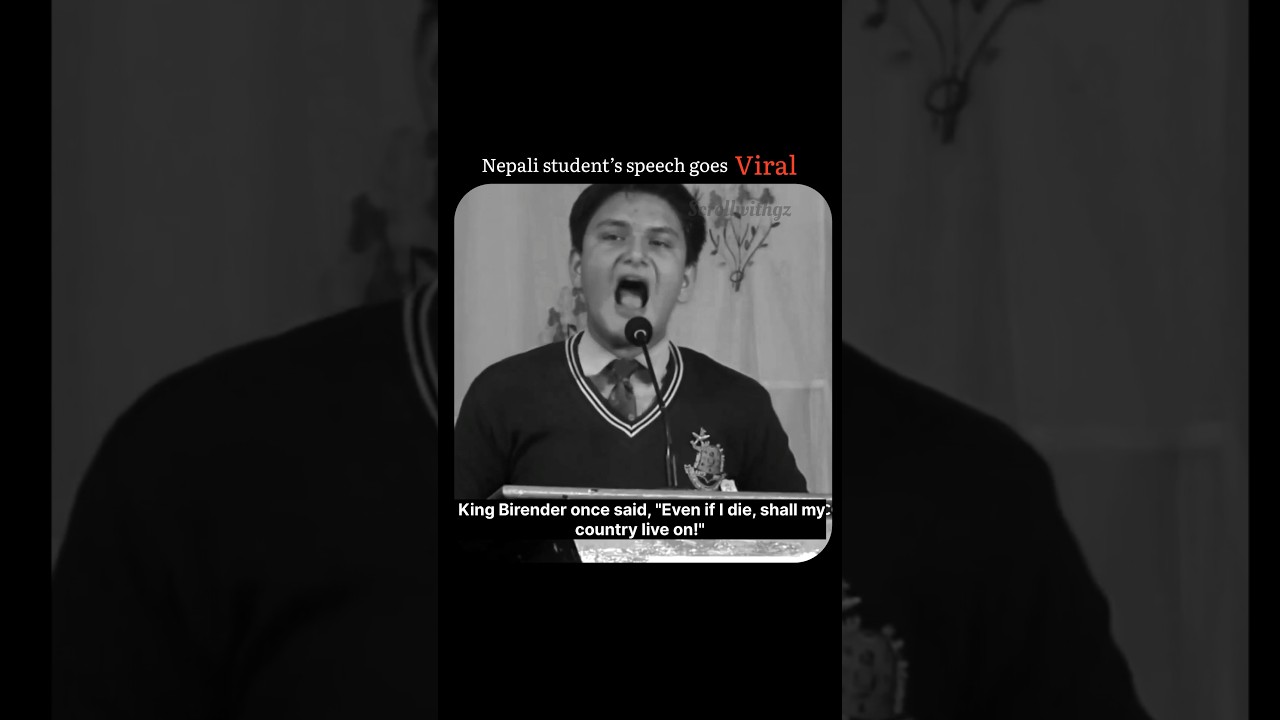 This Nepali student’s speech has taken over the internet #nepal #speech #revolt #nepalprotest #fyp