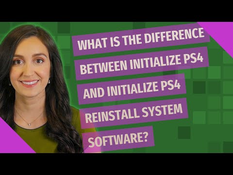 What is the difference between initialize ps4 and initialize ps4 reinstall system software?