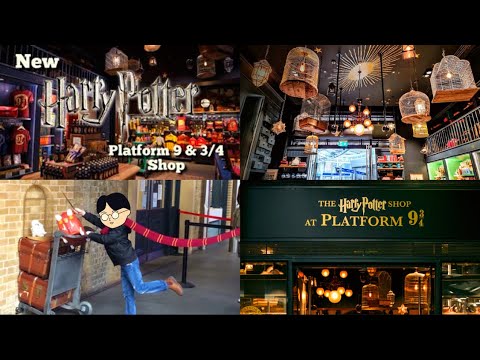HARRY POTTER SHOP AT PLATFORM 9 3/4 | LONDON, KING'S CROSS - Shop in the Harry Potter Store with me.