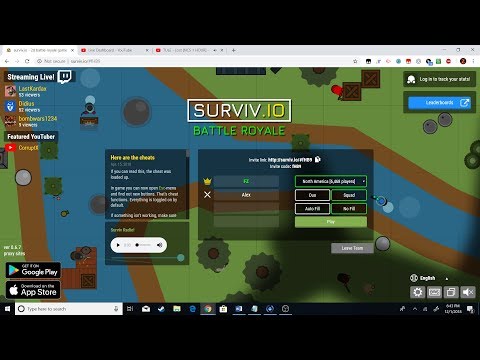 Surviv.io HACKED GAMEPLAY *LIVE* 2 - SQUAD | LINK IN DESCRIPTION | HACK/MOD/CHEAT