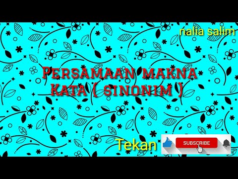 Persamaan makna kata ( sinonim )📖