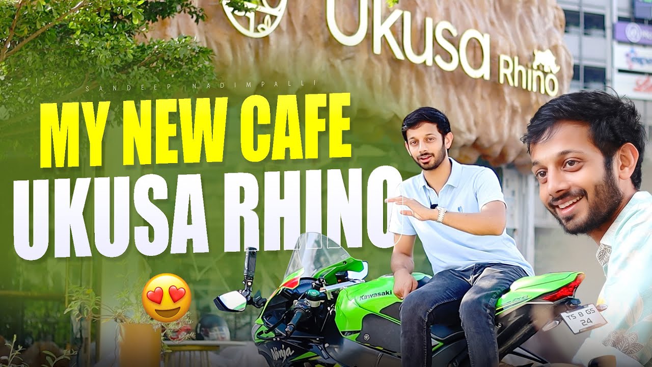 My New Café UKUSA RHINO 😍 | ZX10R Ride & Life Update 🔥| Sandeep Nadimpalli | Telugu