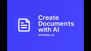 WriteDoc.ai - AI Document Generator | Professional Templates & Document ...