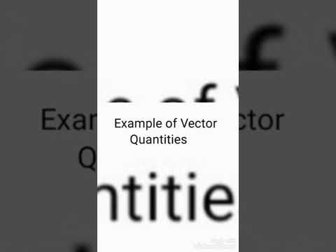 Example of Vector Quantity #shorts#shortsvideo#subscribe