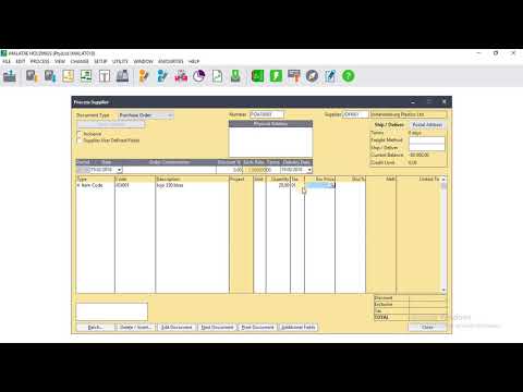 Processing Supplier and Customer Documents(Invoices,GRN's,Purchase orders,etc) on Pastel Accounting