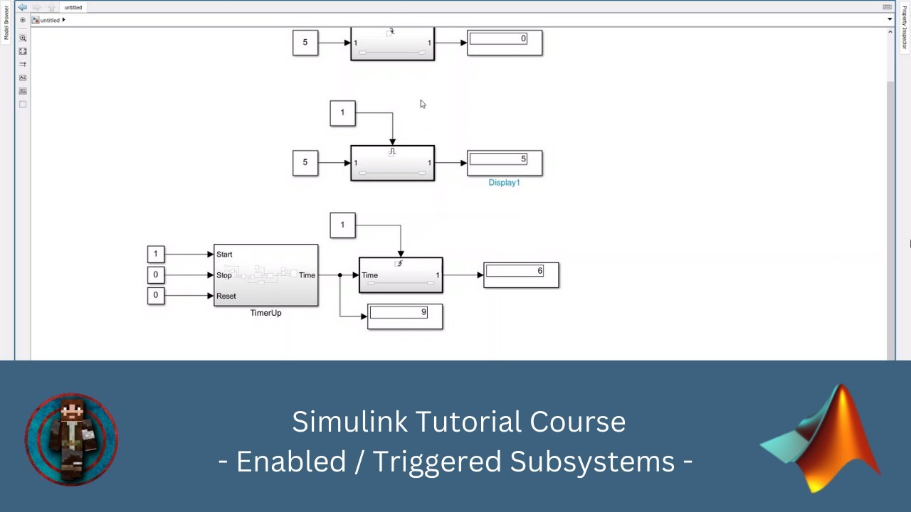 How to code Enabled / Triggered Subsystems in Simulink || Simulink Tutorial || Model & Function