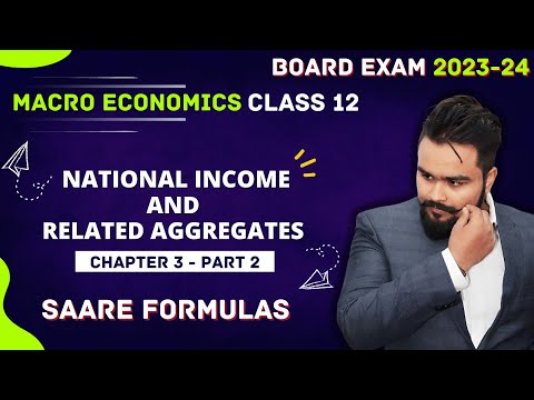 #45, Basic formulas of national income (Class 12 macroeconomics) Video ...