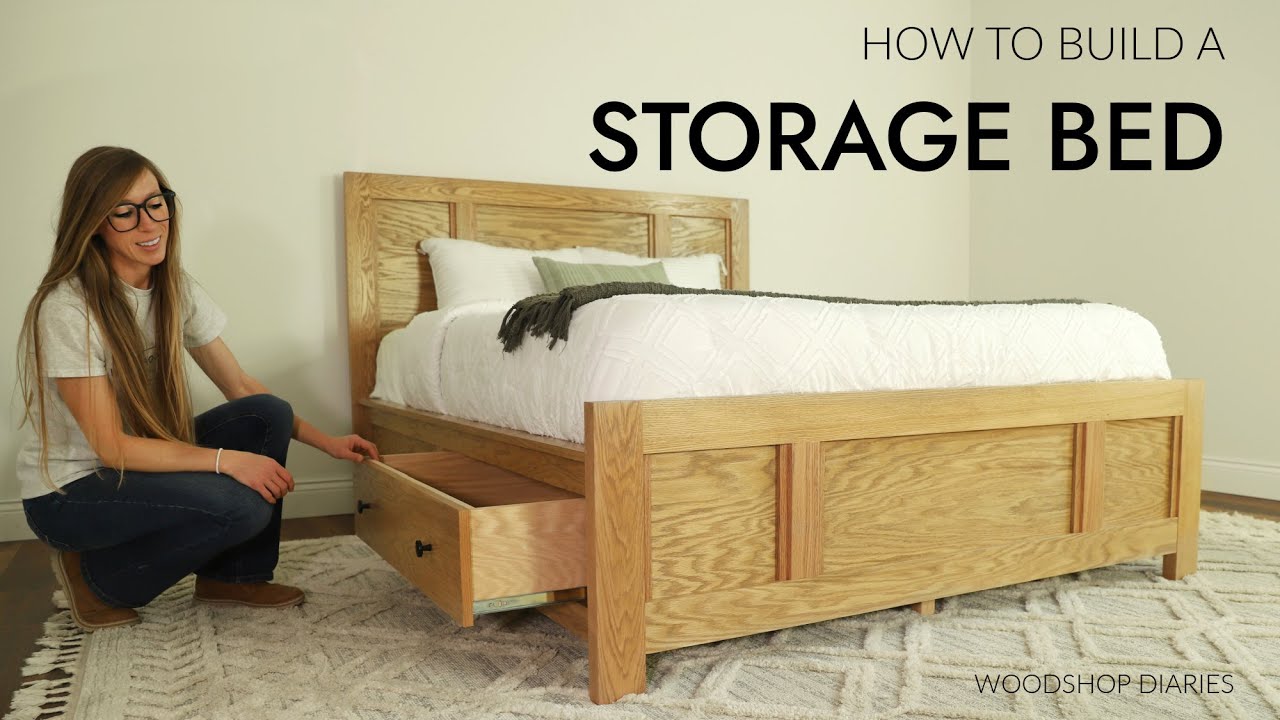 How to Build a Storage Bed with Built In Drawers