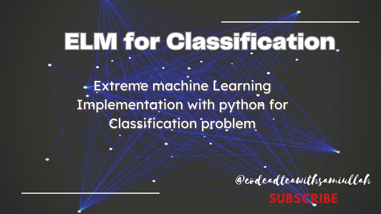 Extreme learning machine for Classification problem with python