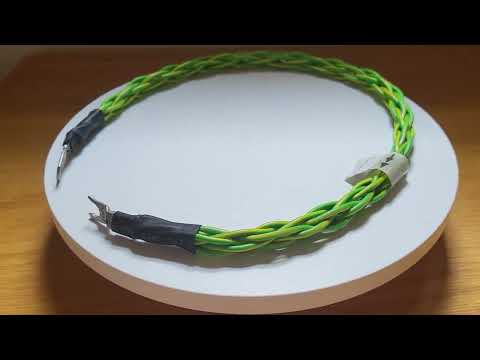 Russ Andrews Earth Cable - 45cm Length - Rare High Quality Cable - HiFi Grade -
