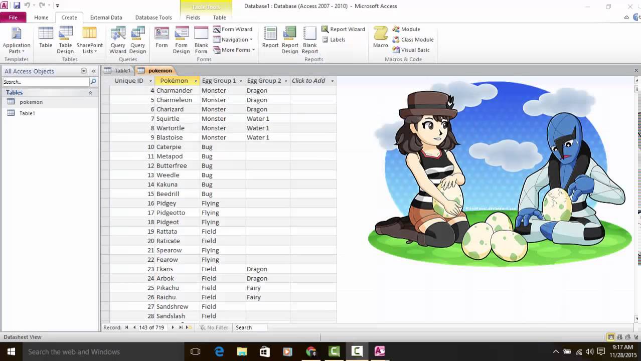 Making your Pokemon Relationships Database