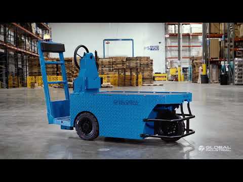 Global Industrial™ Stock Chaser with 4-Step Ladder, 24V