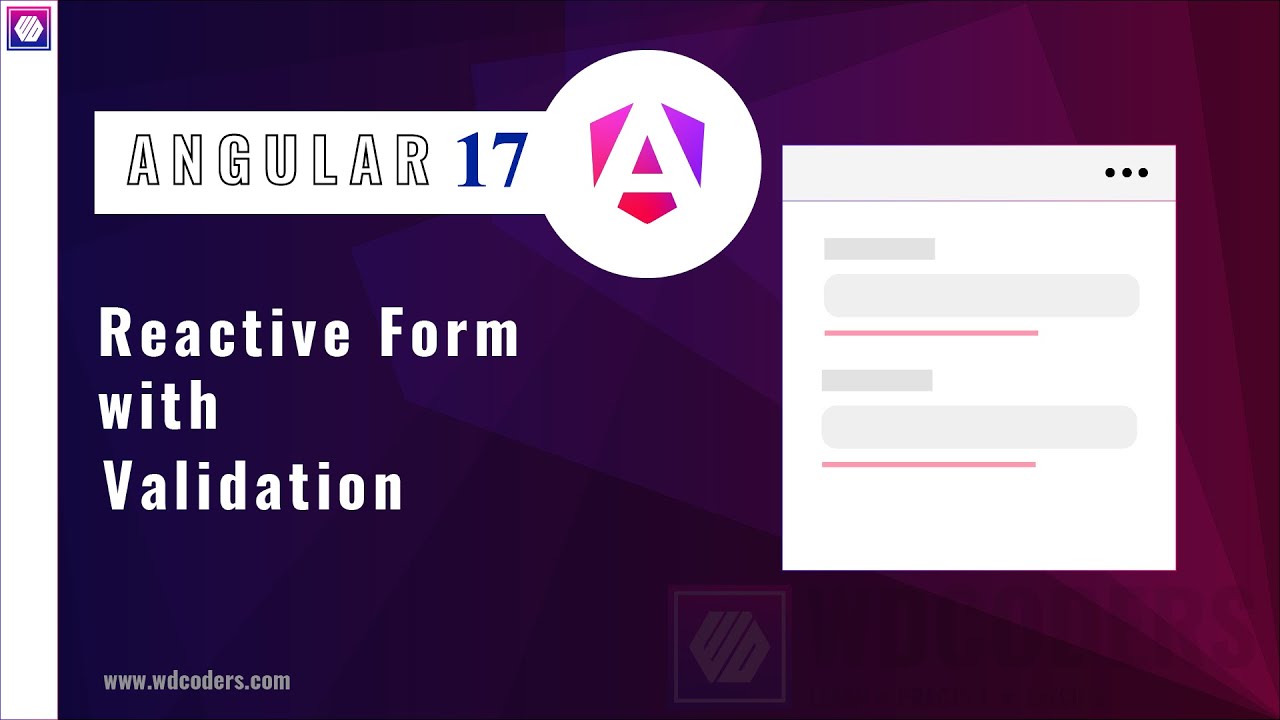 Angular Reactive Form with Validation