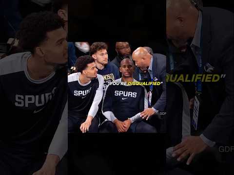 Chris Paul teaching Wemby 🧠😁