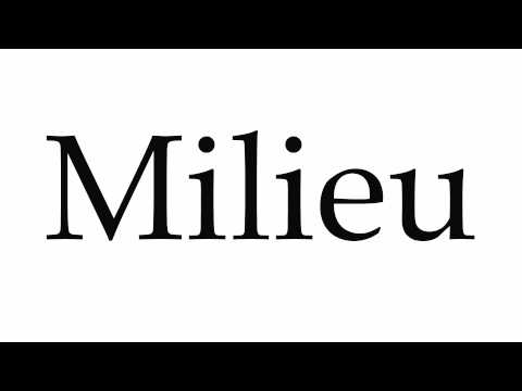 How to Pronounce Milieu