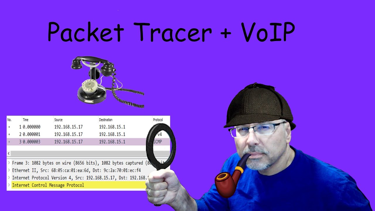 VoIP packet tracer demo