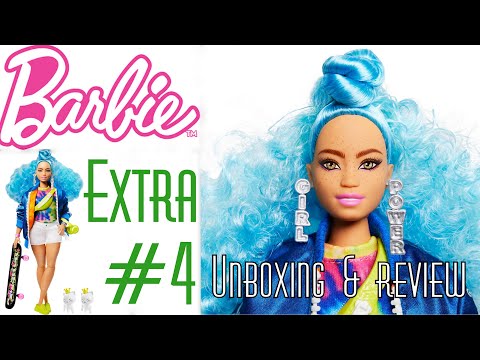π Edmond's Collectible World π: Barbie Extra Doll #4, Curvy in Zippered Jacket Unboxing & Review