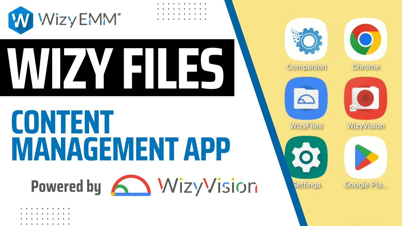 Push Files on your mobile devices using WizyFiles & WizyVision