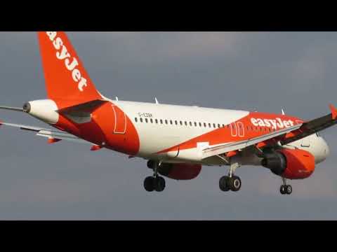 EasyJet landing into Newcastle from Belfast