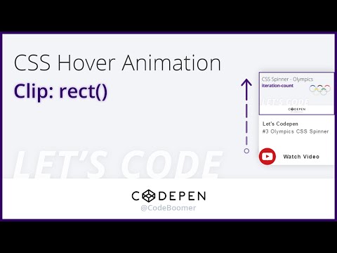 Let's Codepen: #4 CSS Hover Animation - clip: rect()