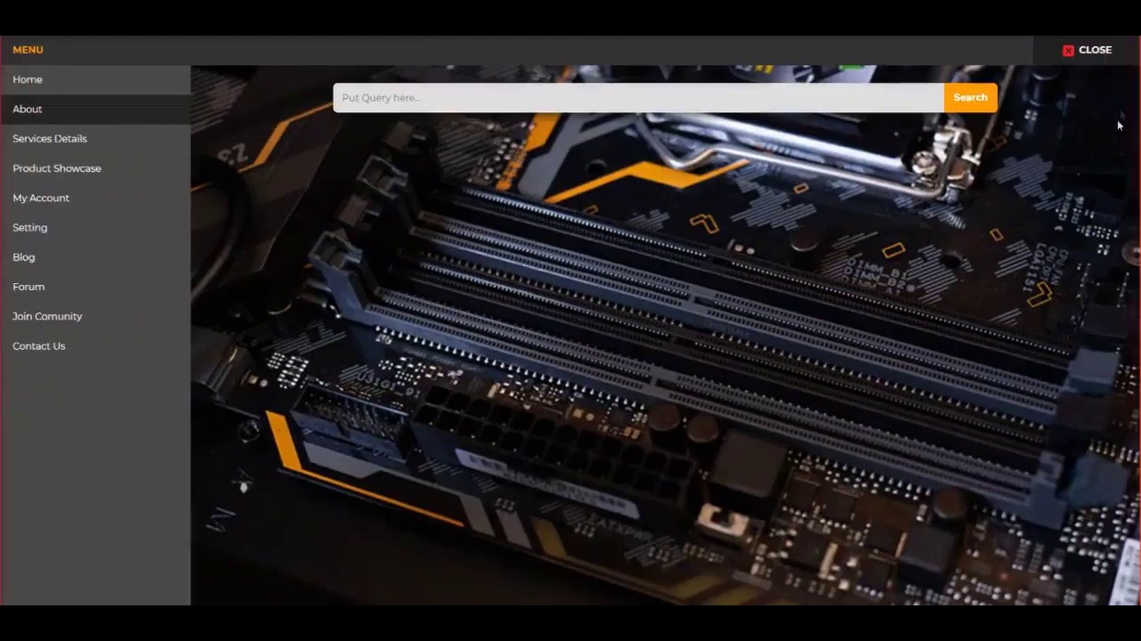 Full Screen Modal Nav Using Pure HTML and CSS