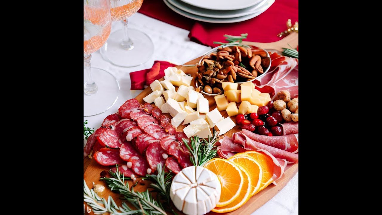 A I Art May 14th 2023   803 Photos   40 Minutes - charcuterie board plating for a festive brunch