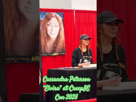 Cassandra Peterson “Elvira” at CreepIE Con 2025 #creepiecon #2025 #cassandrapeterson #elvira