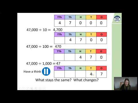 Year 5 Maths Dividing by 10,100 and 1000 Lesson 6