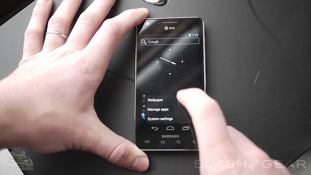 Galaxy S II running Android 4.0 Ice Cream Sandwich alpha build hands-on