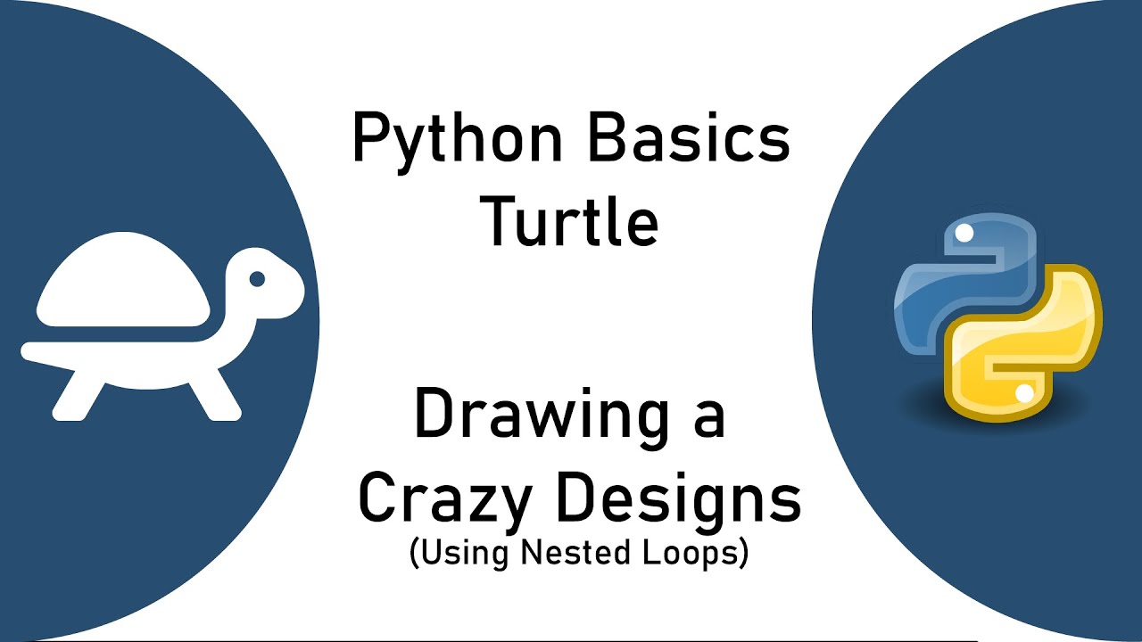 Python Turtle Basics - Fancy Designs Using Nested Loops