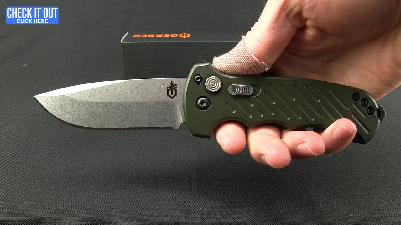 Gerber Auto 06 10th Anniversary Automatic Knife OD Green (3.6 ...
