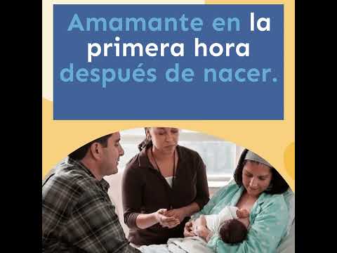Breastfeed in the 1st hour: Spanish