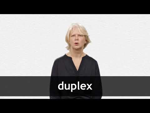 DUPLEX definition and meaning | Collins English Dictionary