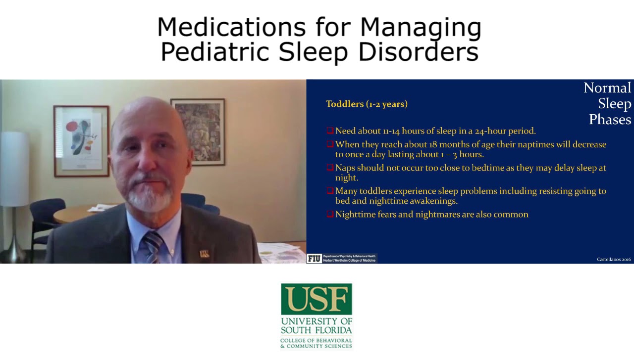 Webinar - Medications for Managing Pediatric Sleep Disorders (Daniel Castellanos, MD)