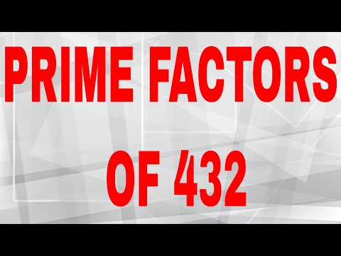 Prime factors of 432|Prime Factorization